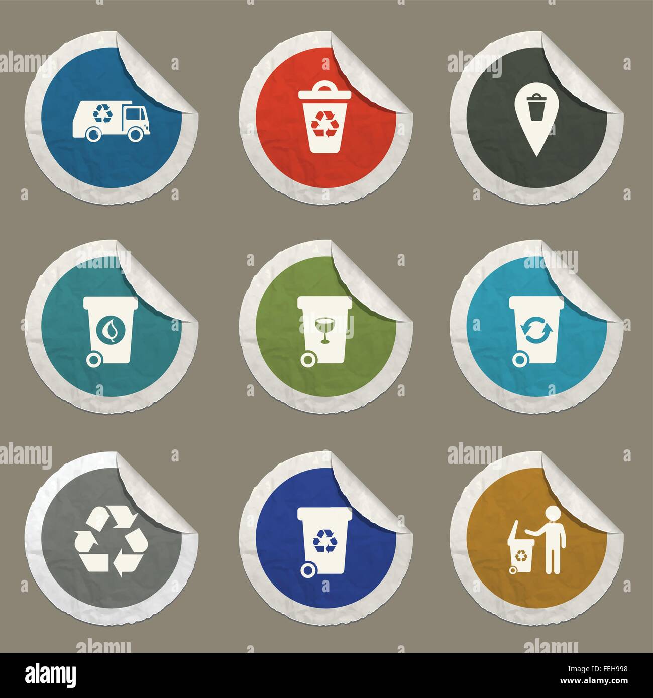 Drop garbage Stock Vector Images - Alamy