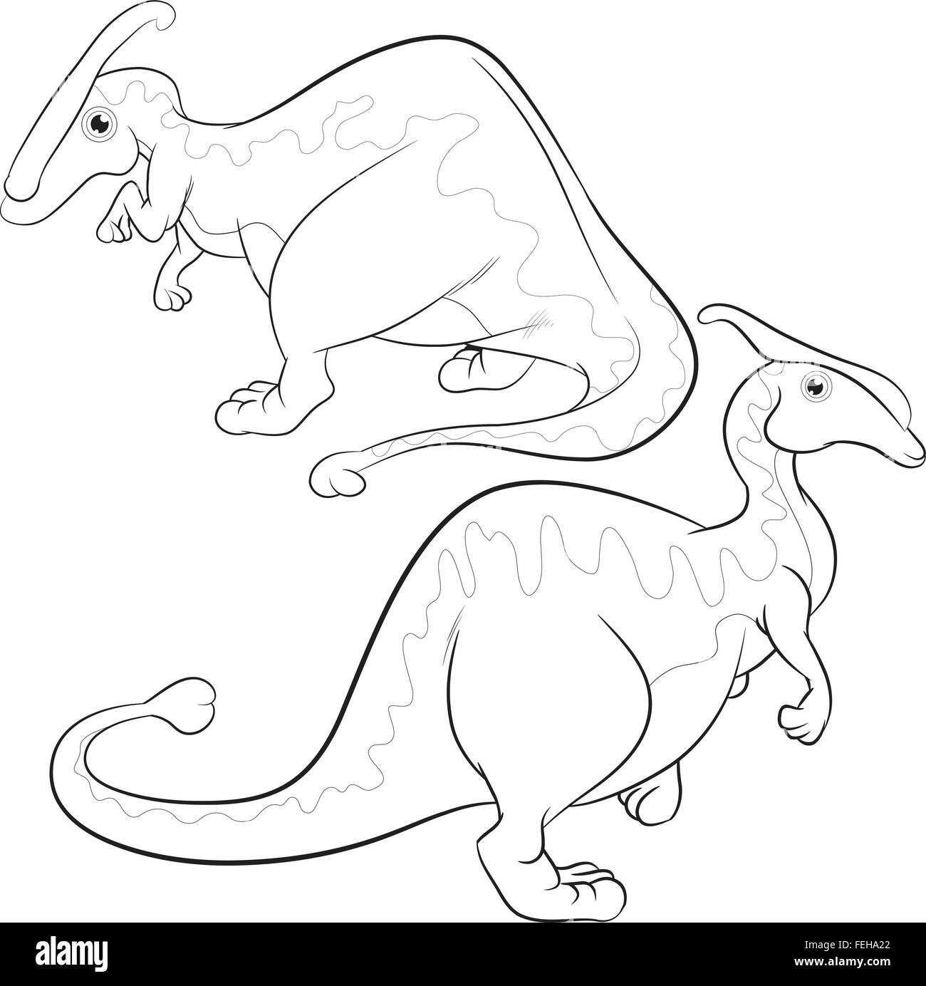Cute group Dinosaurs vector cartoon many actions.Tyrannosaurus ...