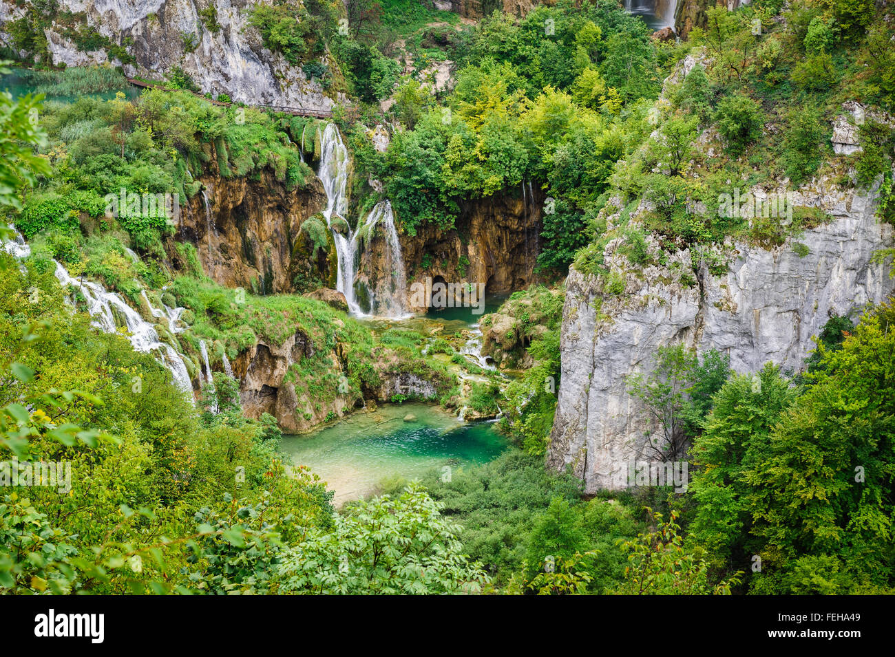 Waterfalls in Plitvice Lakes National Park, Croatia Stock Photo - Alamy