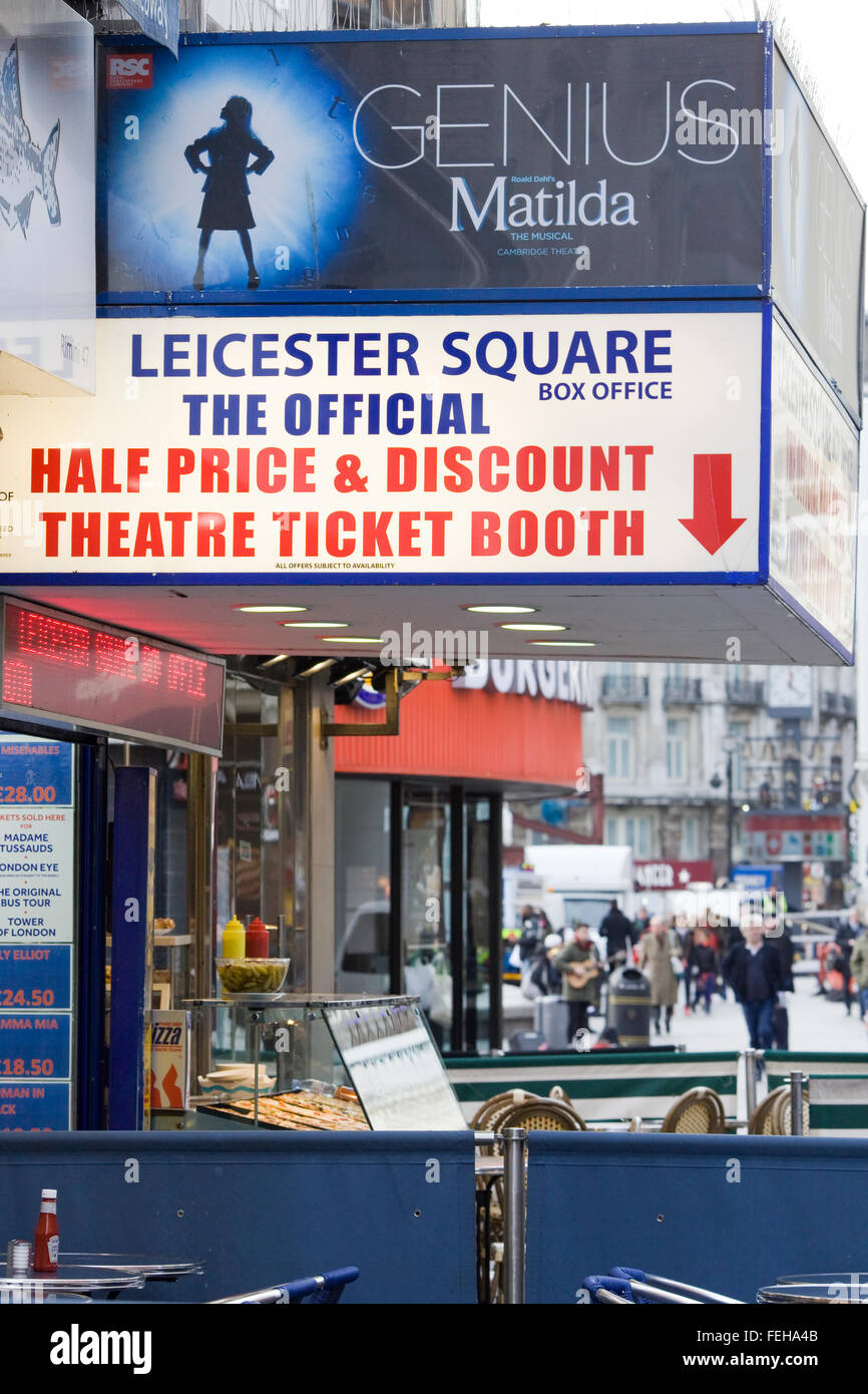 Leicester Square Box Office London England Stock Photo - Alamy