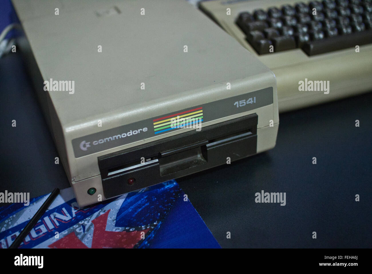 Commodore 1541 computer on display at Eurogamer expo Stock Photo - Alamy