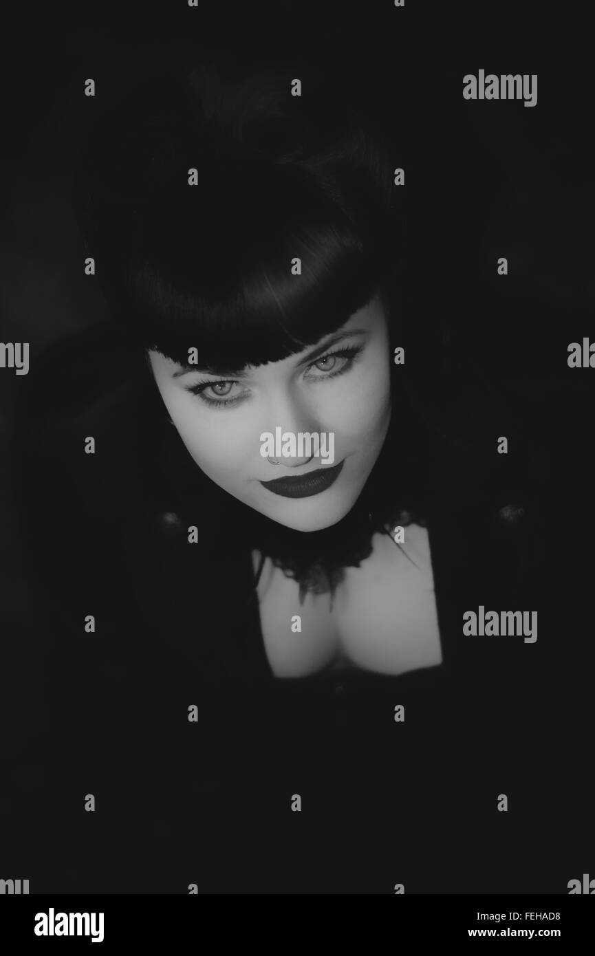 Girl elegance Black and White Stock Photos & Images - Alamy