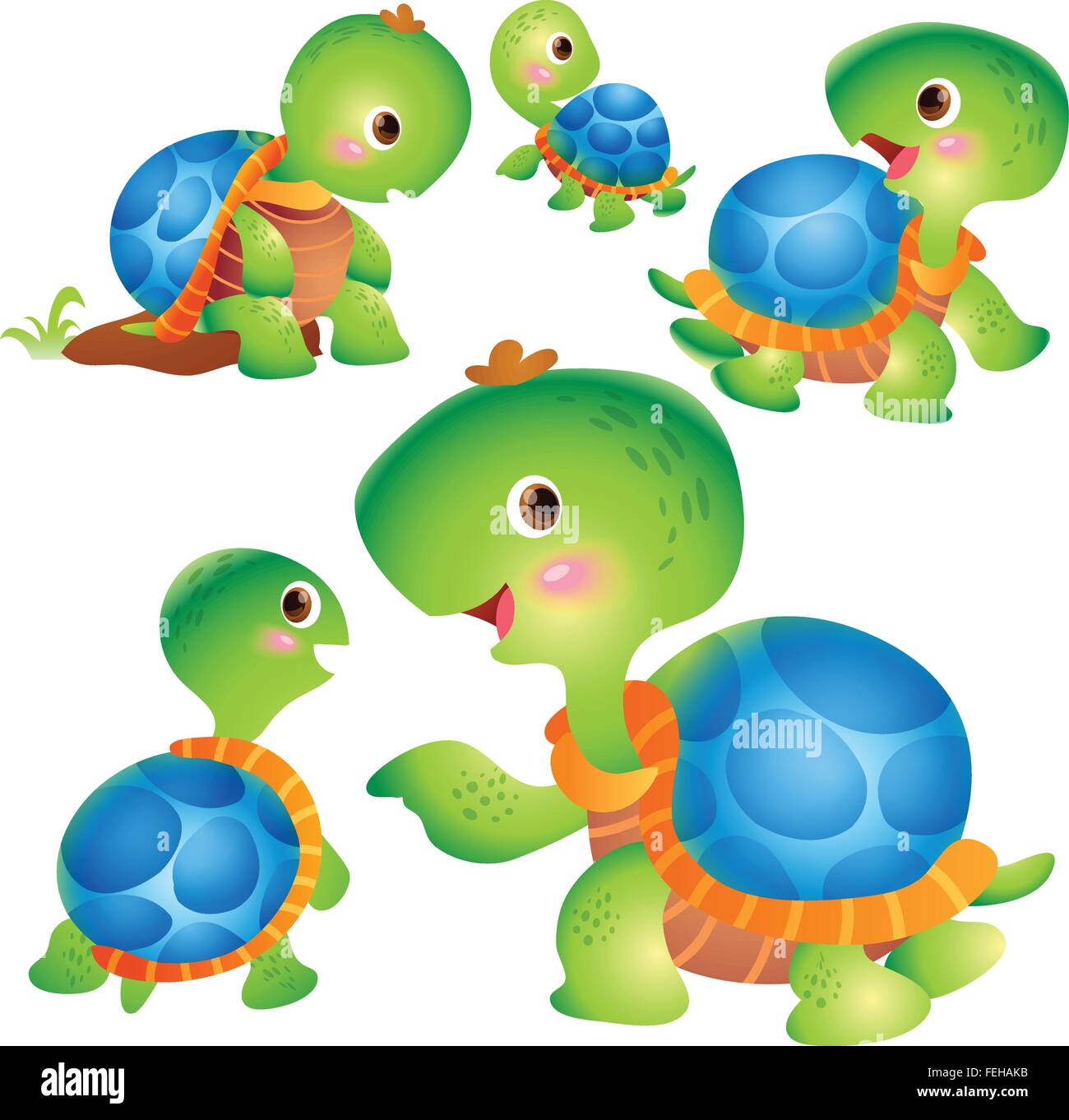 vector cute cartoon character element Illustration Stock Vector Image ...