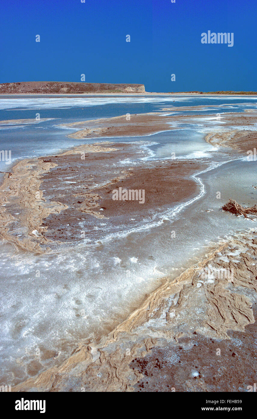 Salt Lake Gokceada Island, formerly Imbros or Imroz, Aegean Turkey ...