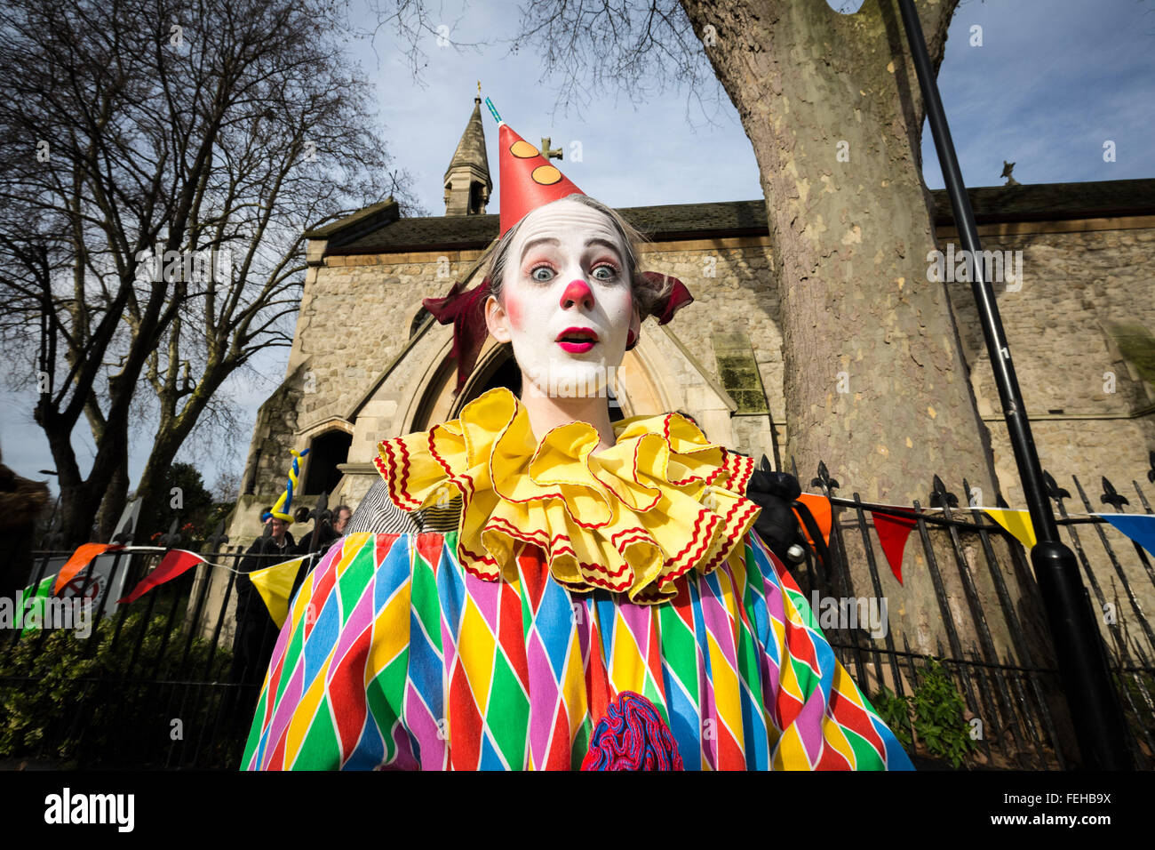 London, UK. 7th Feb, 2016. 70th Annual Joseph Grimaldi Clowns ...