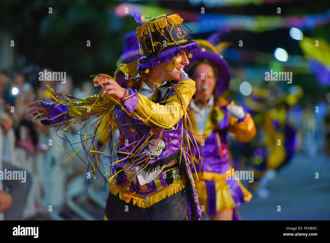 Buenos Aires, Argentina. 06th Feb, 2016. Murga's members performs ...