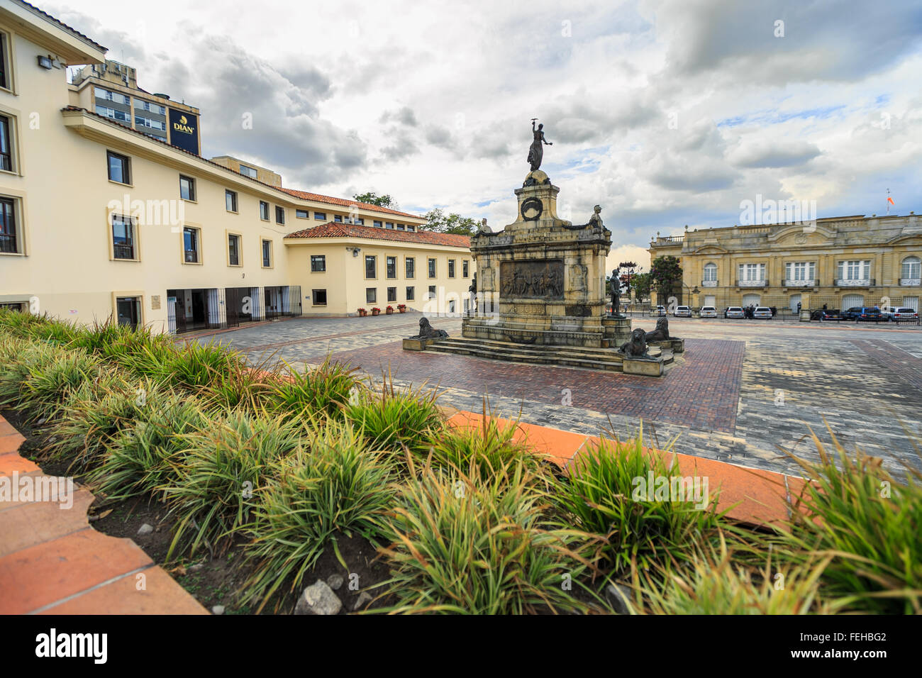 Bolivar square in Bogota, central square in Bogota, Colombia, Latin ...