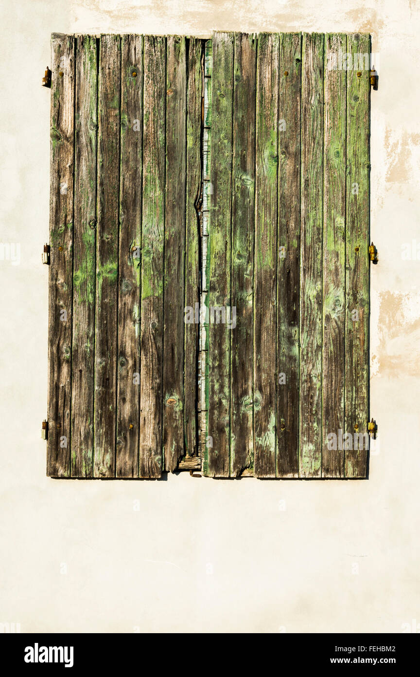 Old window green shutter hi-res stock photography and images - Alamy