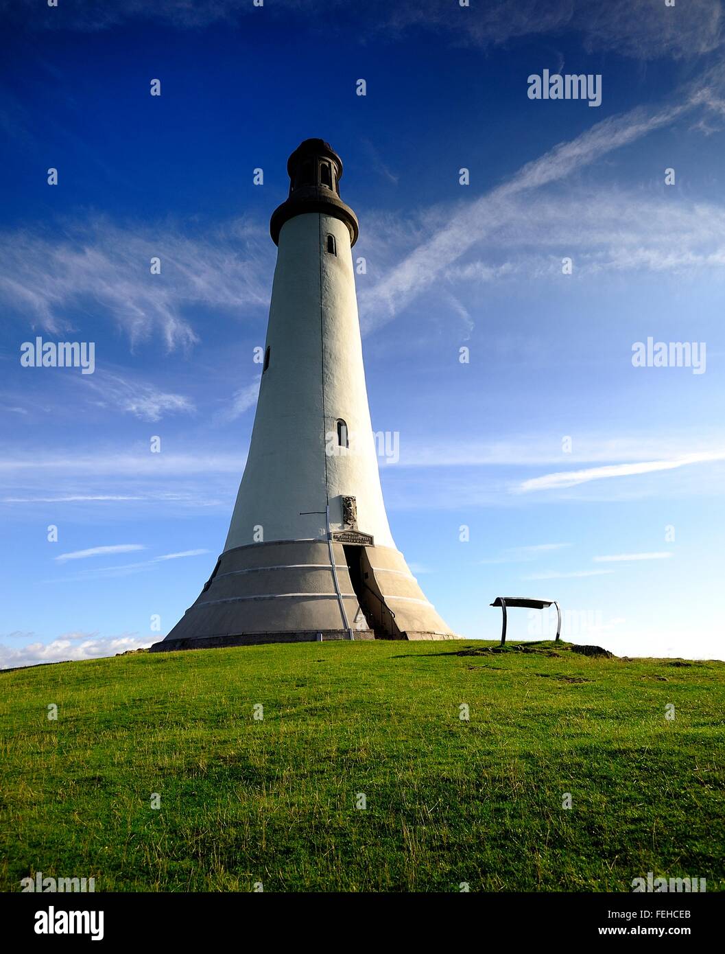 Sir John Barrow Memorial on Hoad Hill Stock Photo - Alamy