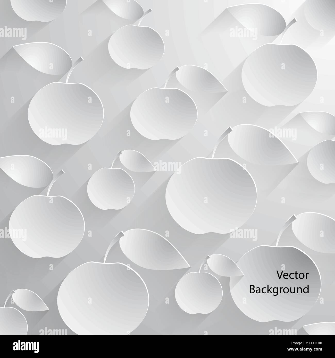 Paper Apples with Drop Shadows Stock Vector Image & Art - Alamy