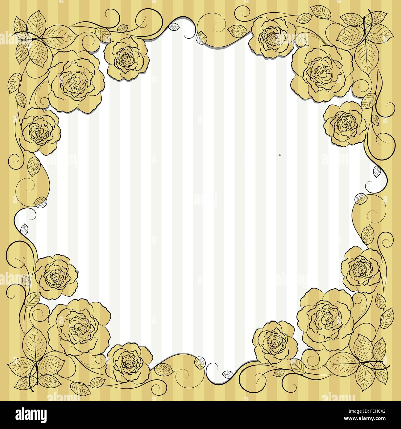 Gold paper card art material Stock Vector Images - Alamy