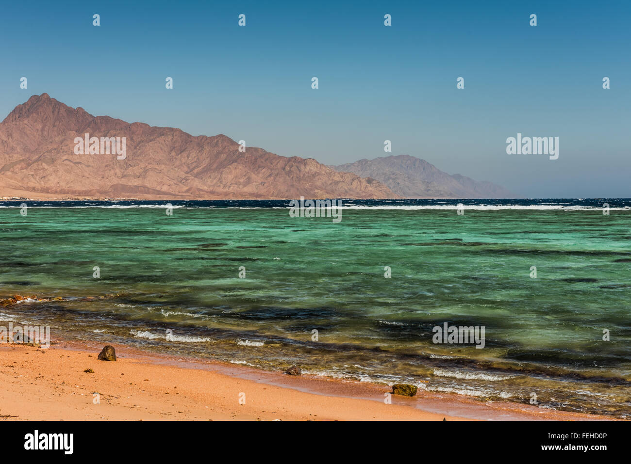 View to coastline of Red sea Stock Photo - Alamy