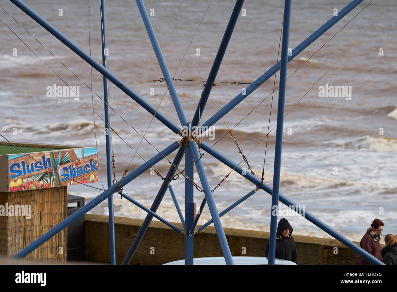 bridlington uk fun fair ride Stock Photo - Alamy