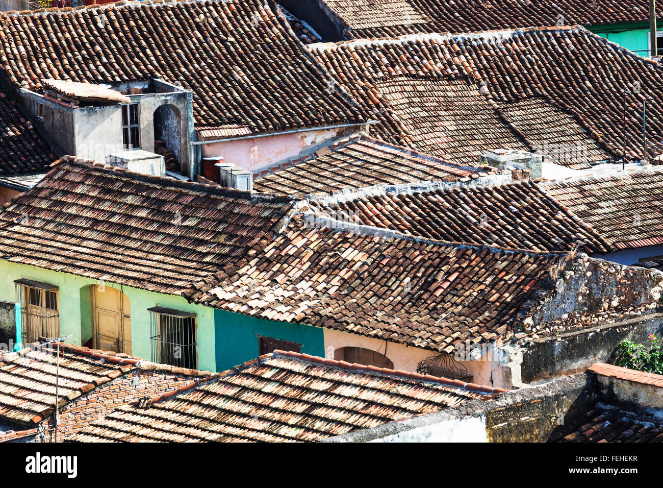 beautiful tiled roofs in the city Stock Photo - Alamy