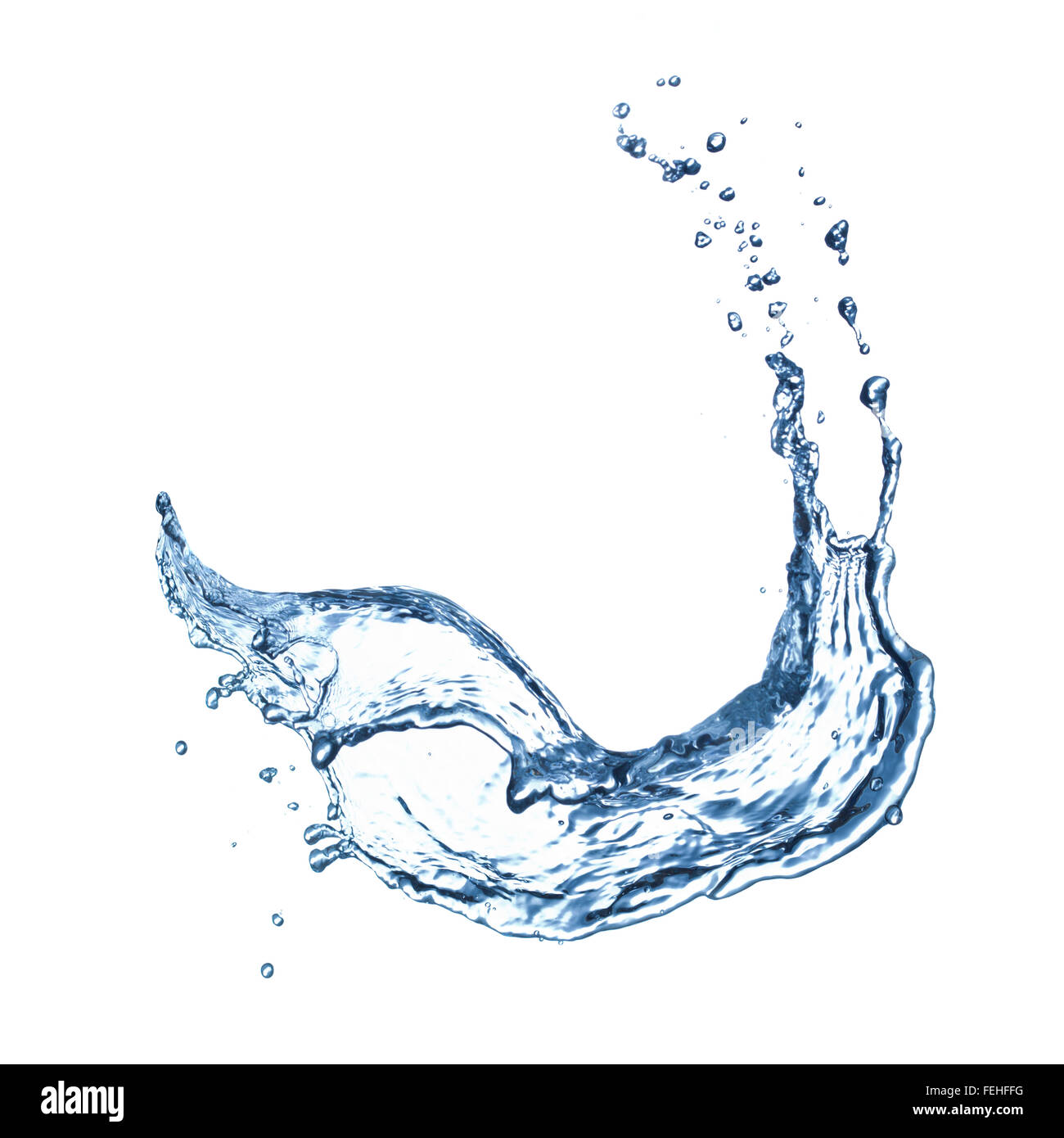 water splash isolated on white Stock Photo - Alamy