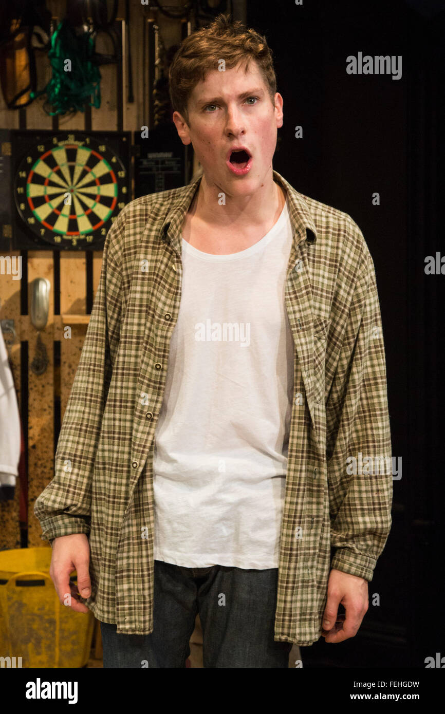 London, UK. 2 February 2016. Actor Dan Parr. The play Weald by Daniel ...