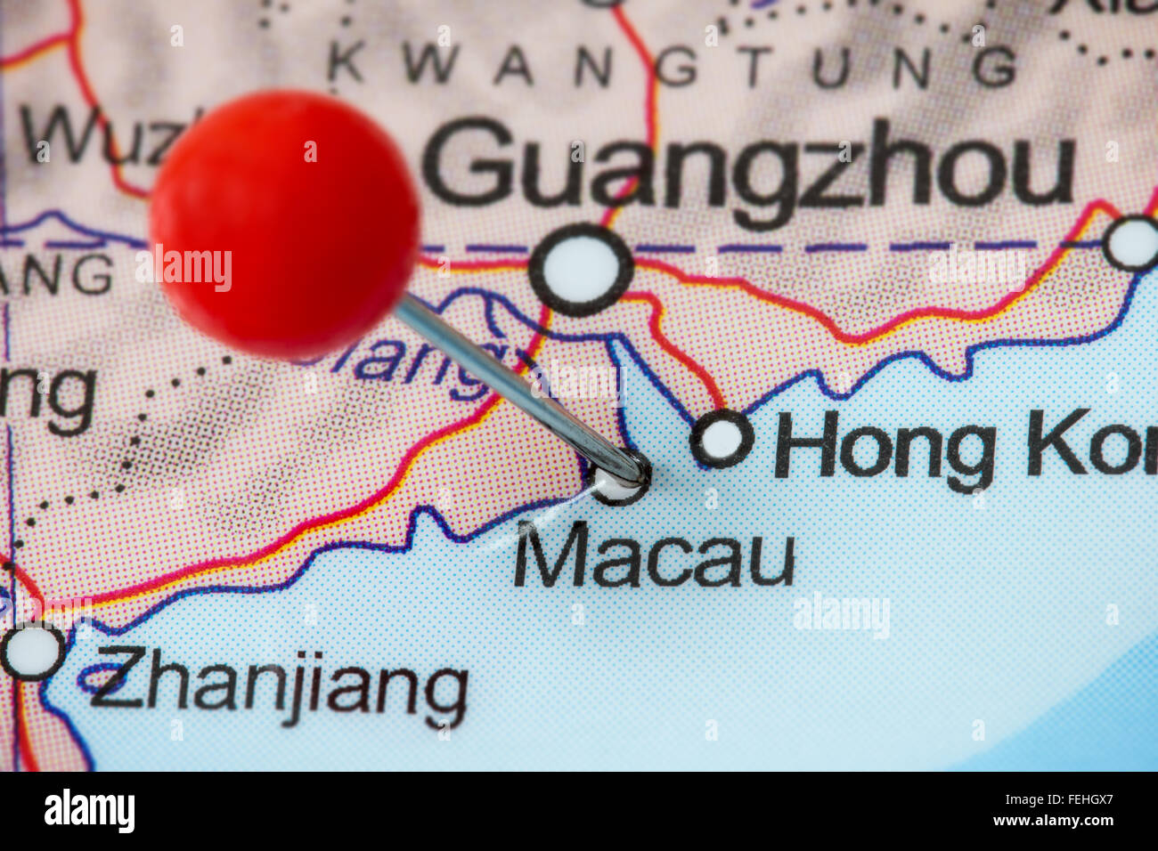 Map of macao hi-res stock photography and images - Alamy