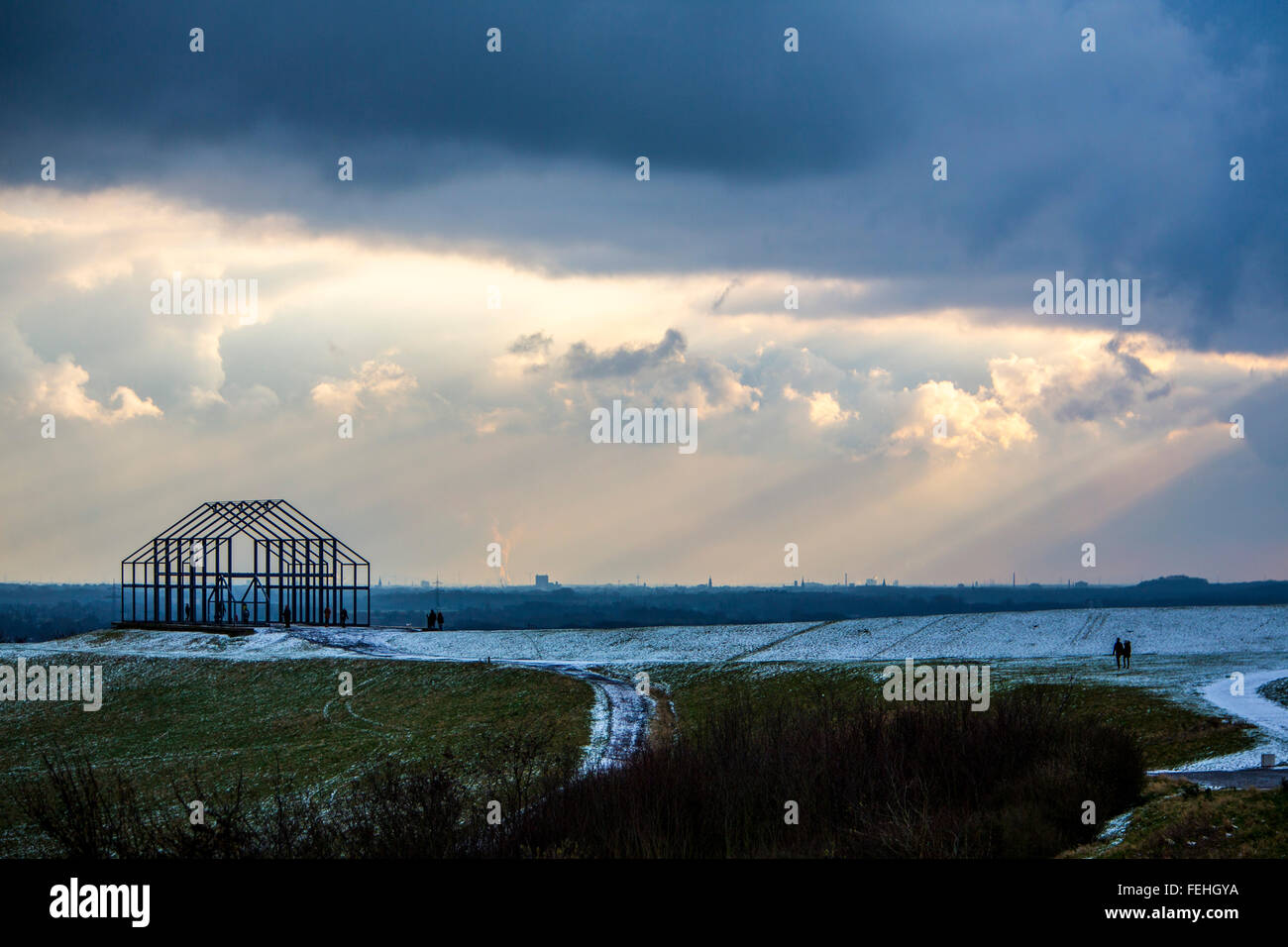 "Halde Norddeutschland", a artificial heap in Neukirchen, Germany ...
