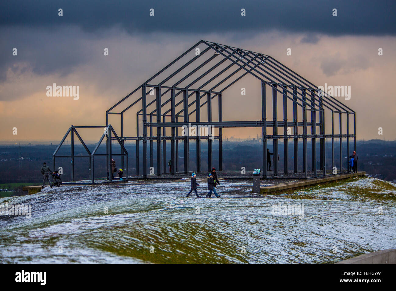 "Halde Norddeutschland", a artificial heap in Neukirchen, Germany ...
