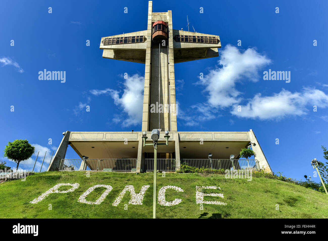Watchman Cross in Ponce, Puerto Rico. It is a 100-foot-tall cross ...