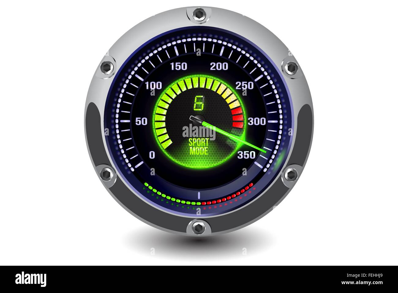 Vector illuminated speedometer Stock Vector Image & Art - Alamy