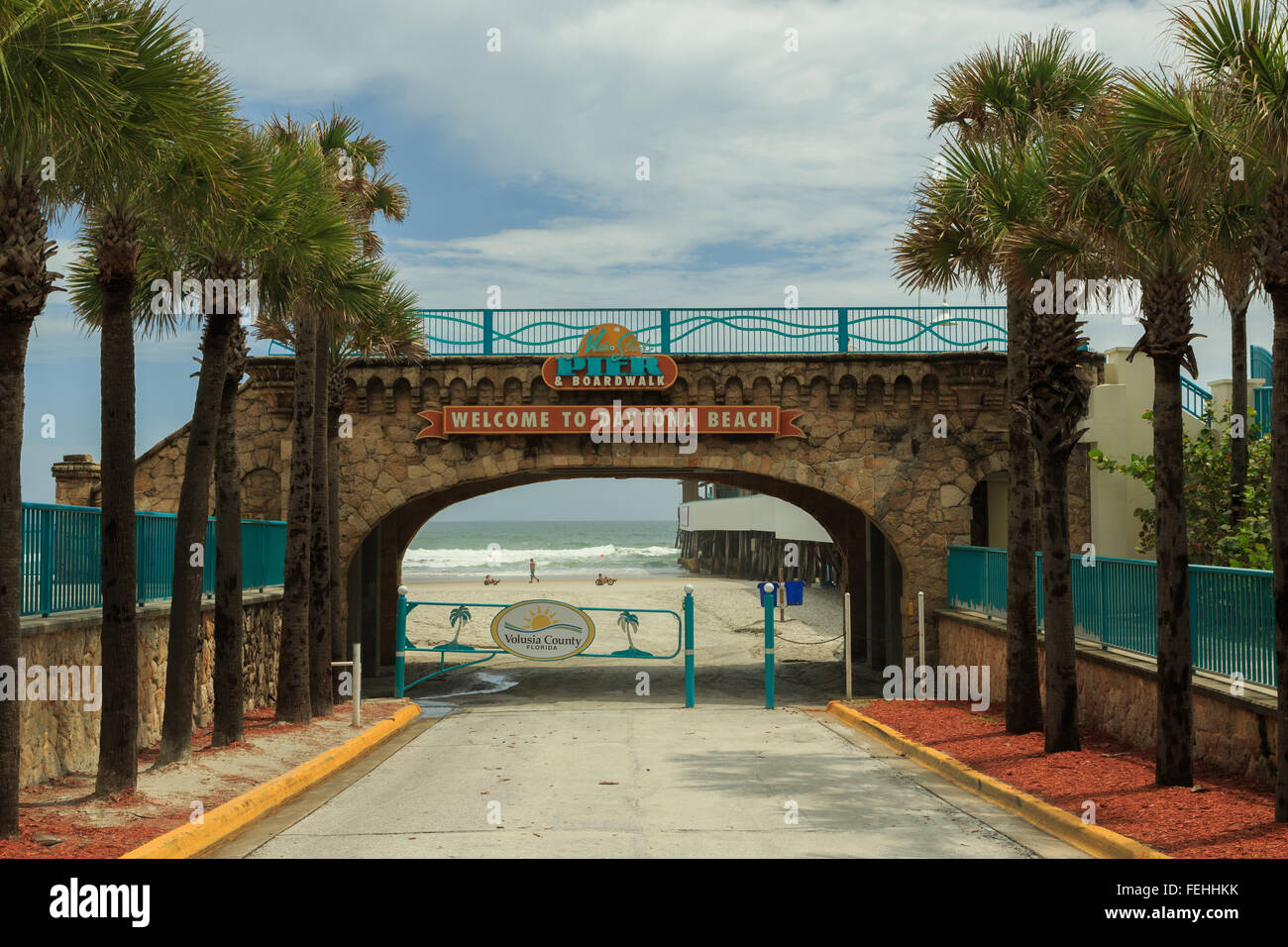 A photograph of Daytona Beach in Volusia County, Florida, United States ...