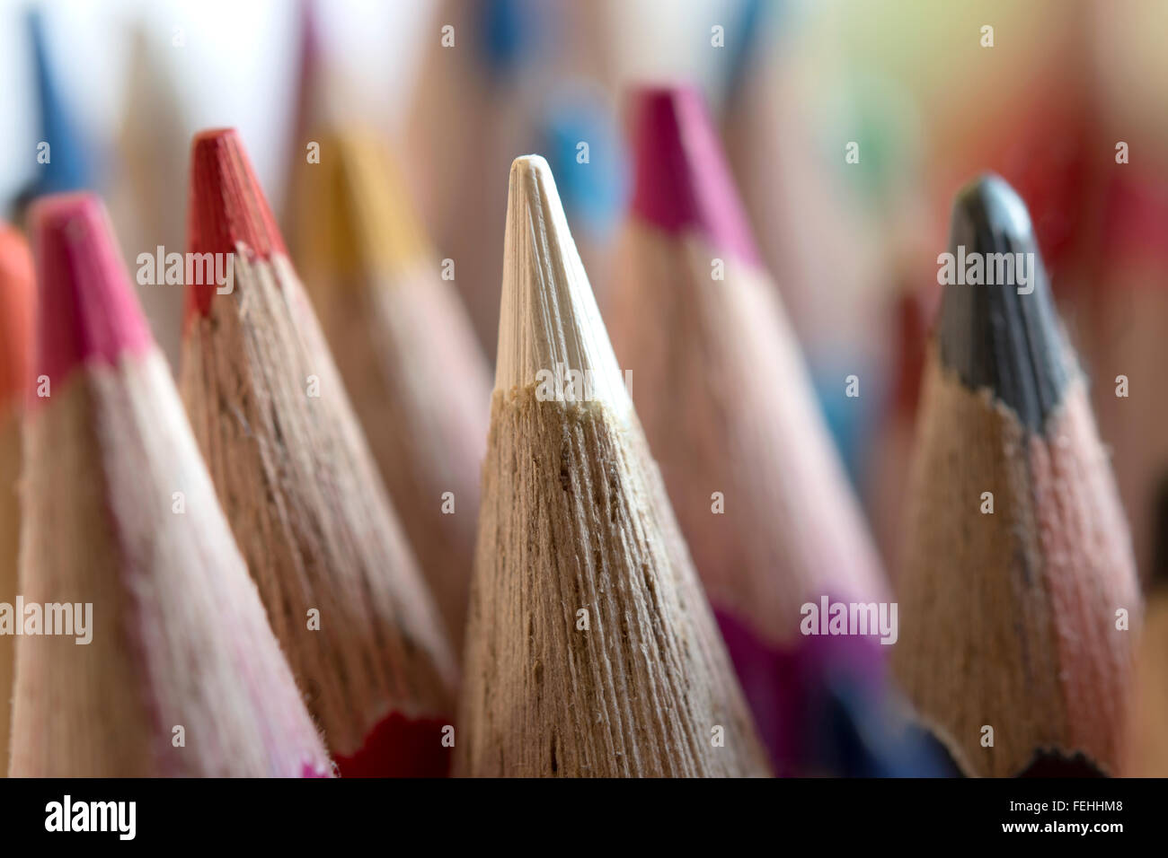 color pencils close-up Stock Photo - Alamy