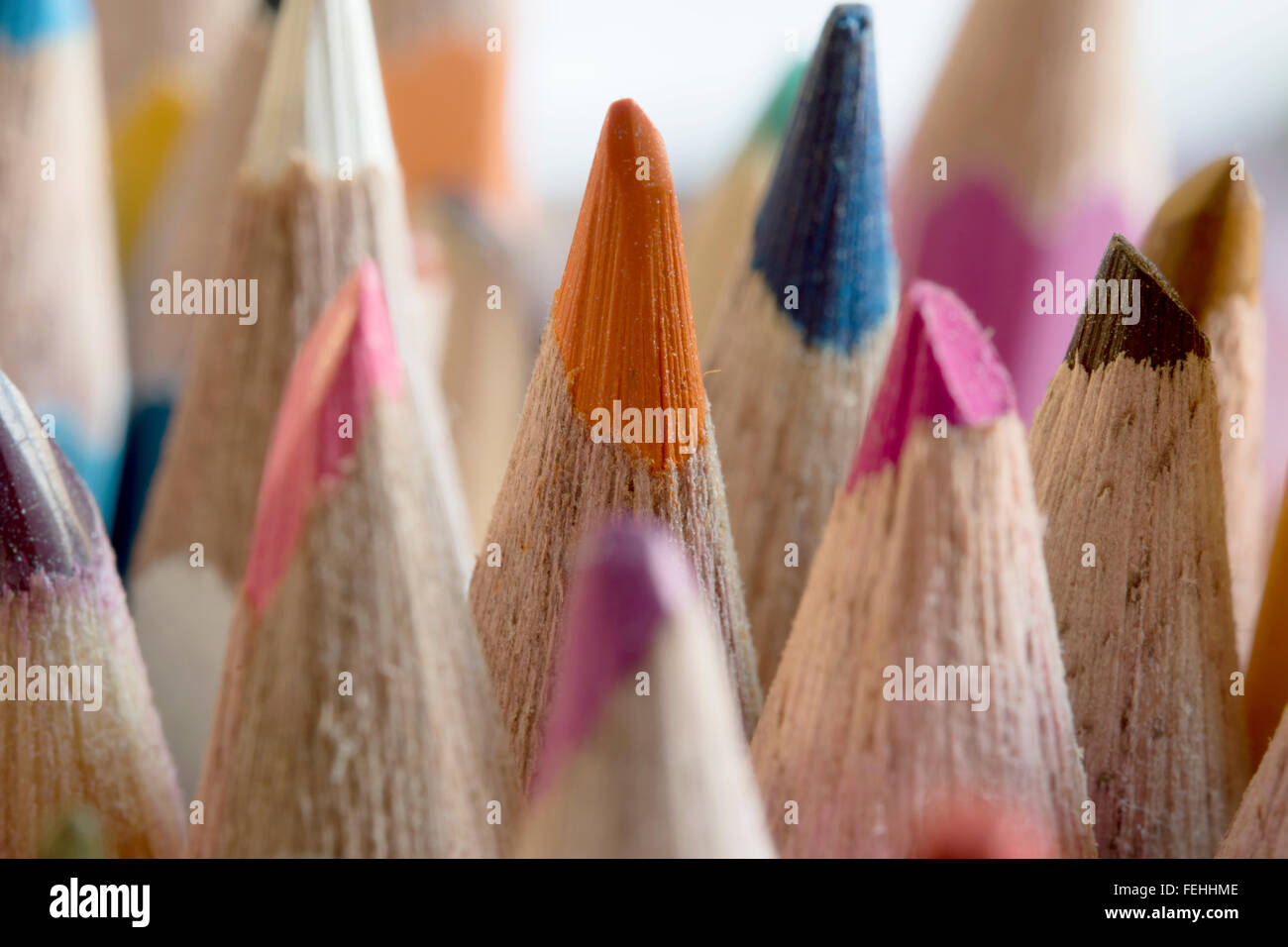 color pencils close-up Stock Photo - Alamy