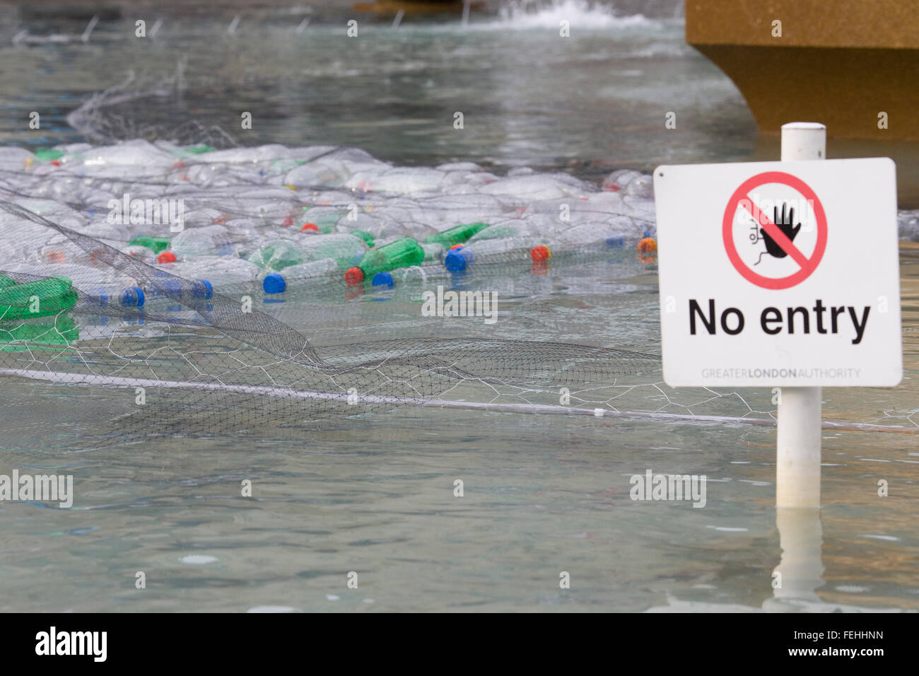The Construction of the Plastic bottle display at Lumiere "Plastic ...