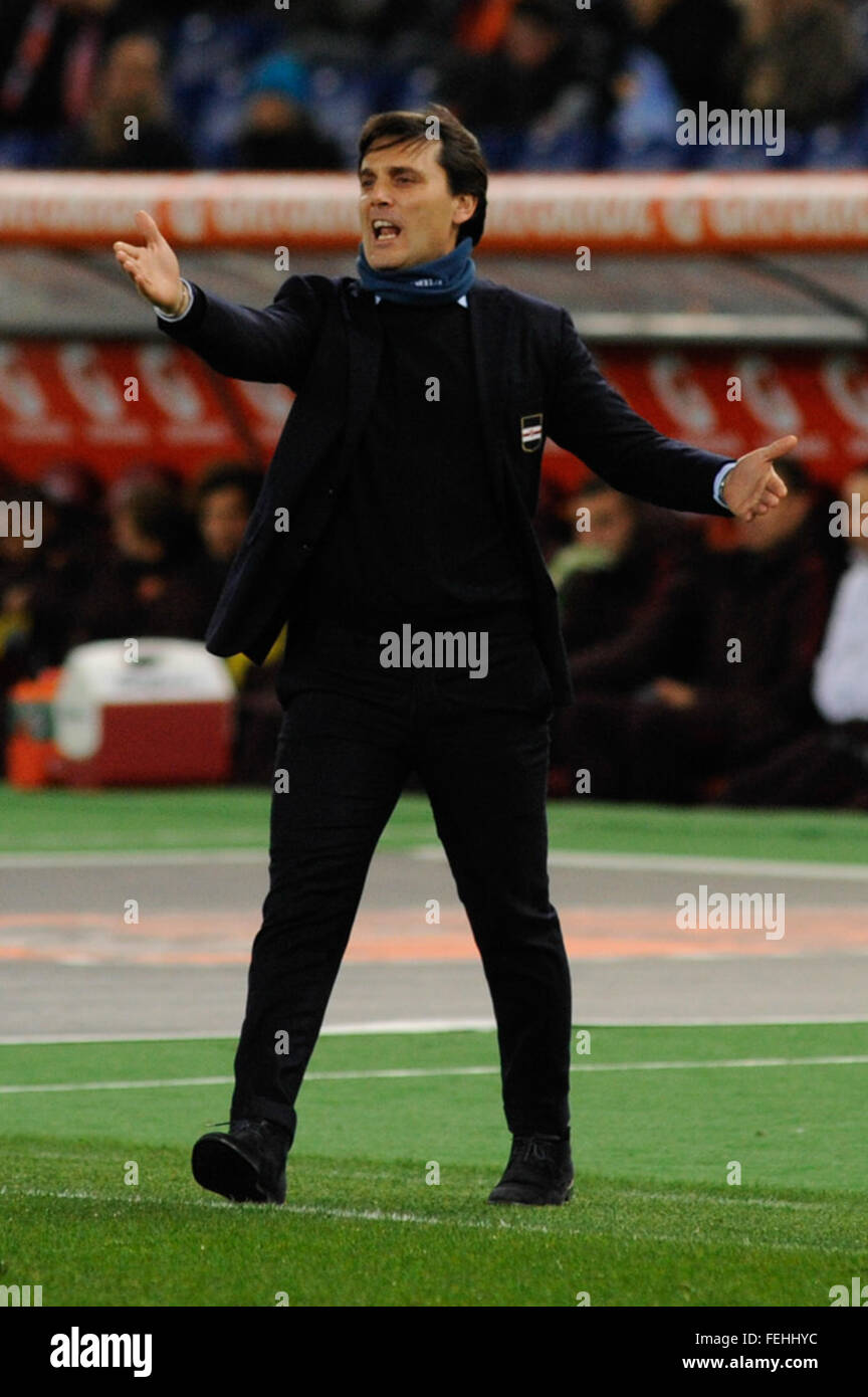 Stadium Olimpico, Rome, Italy. 07th Feb, 2016. Serie A football league ...