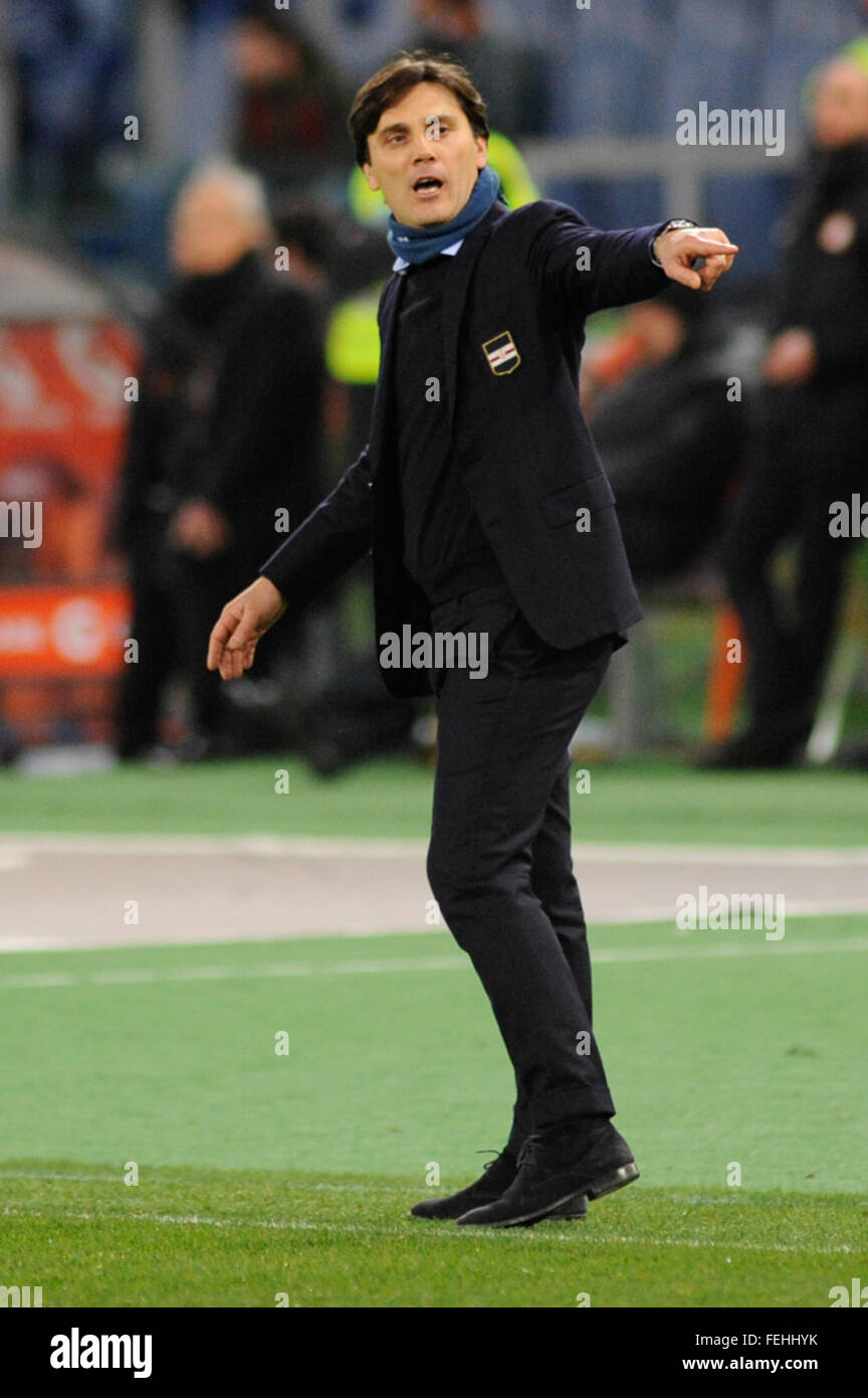 Stadium Olimpico, Rome, Italy. 07th Feb, 2016. Serie A football league ...