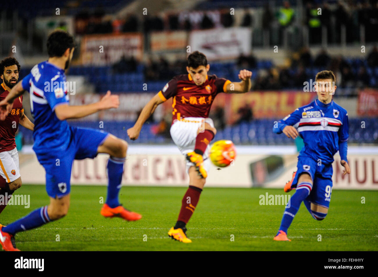 Stadium Olimpico, Rome, Italy. 07th Feb, 2016. Serie A football league ...