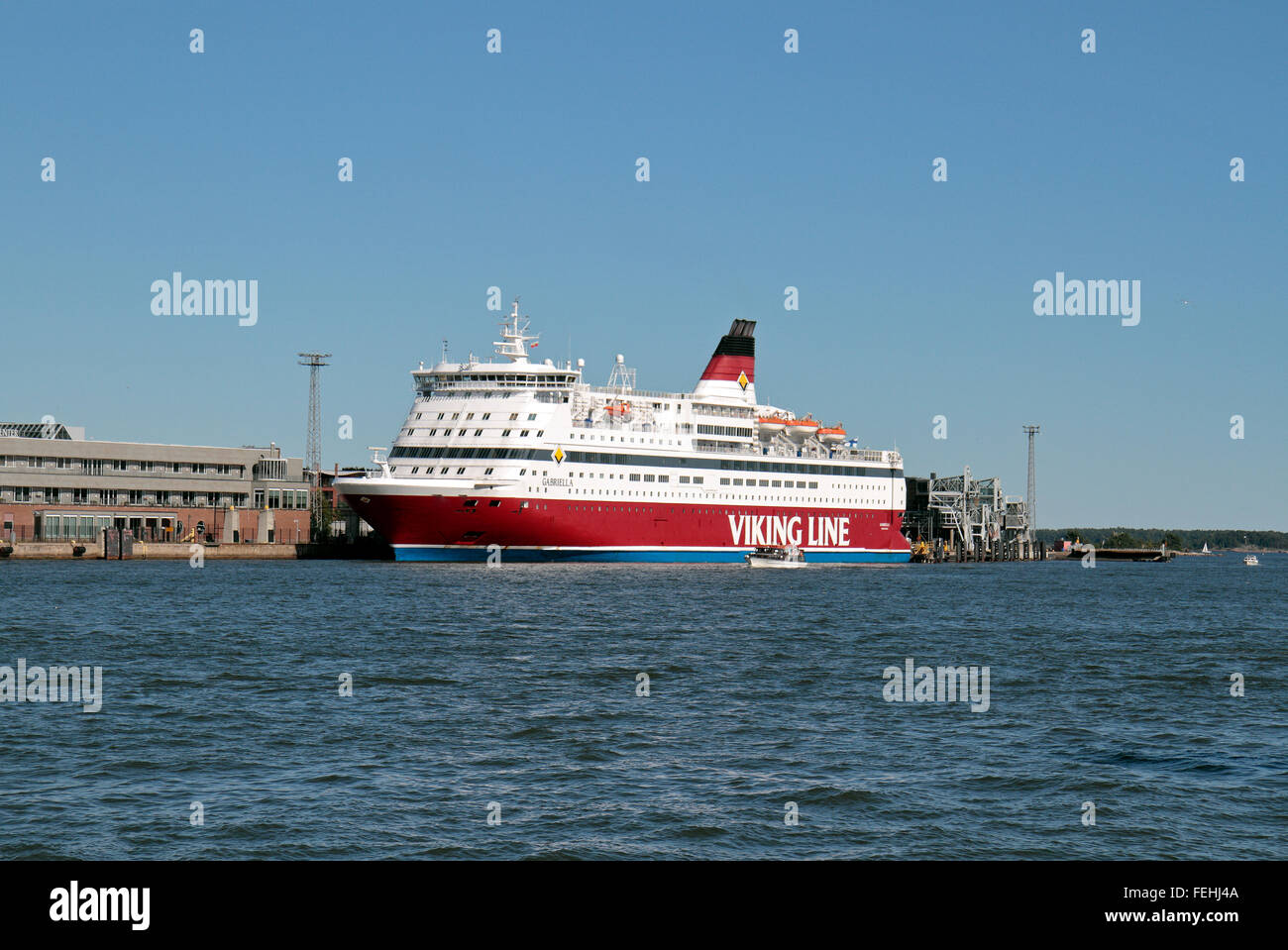 The Viking Line "MS Gabriella" cruise ferry in Helsinki, Finland Stock ...