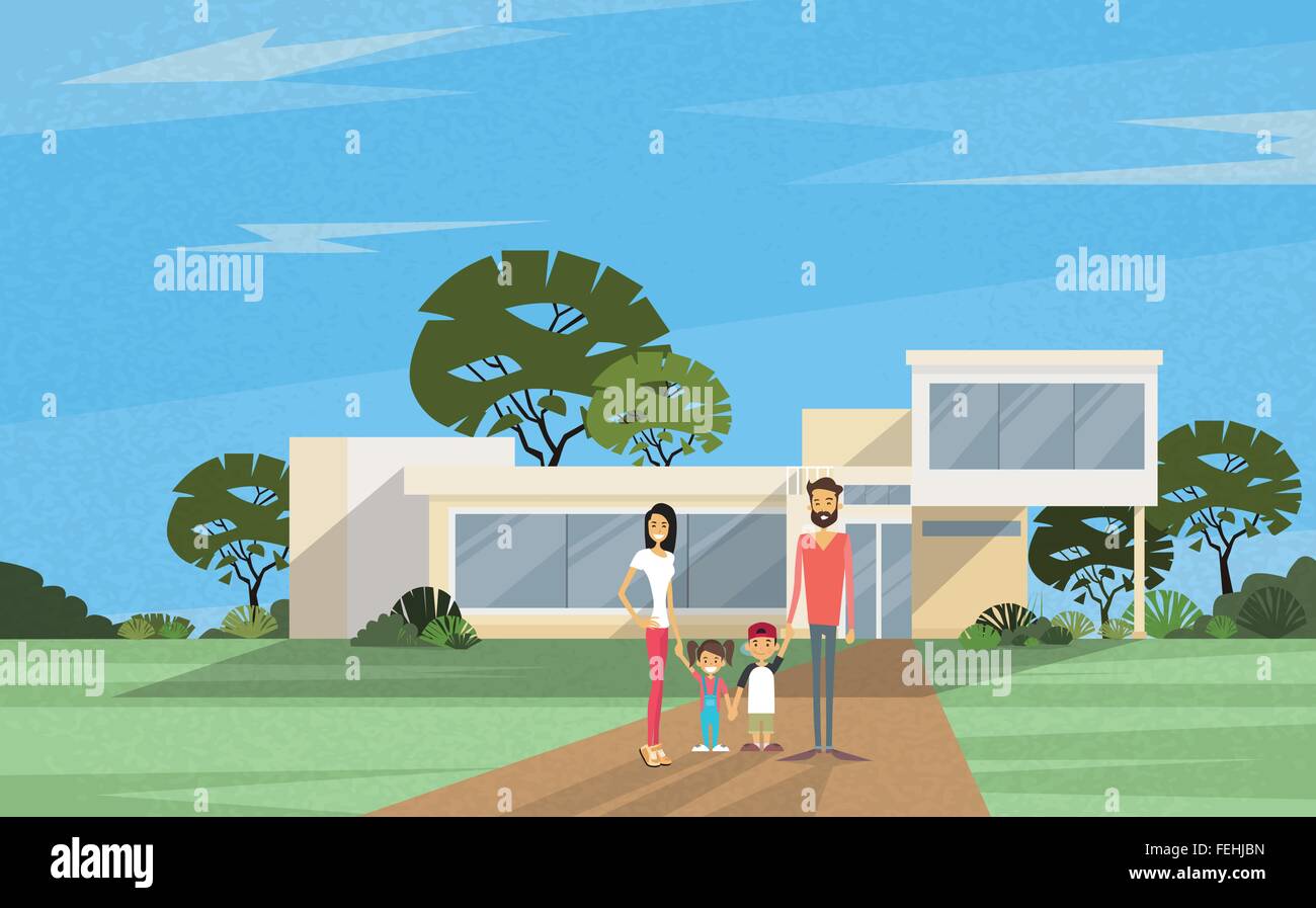 Female building owner house Stock Vector Images - Alamy