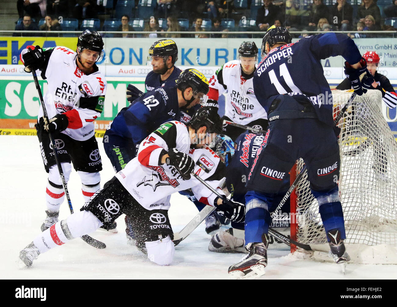 Ingolstadt, Bavaria, Germany. 7th Feb, 2016. from left in front Jared ROSS (Ingolstadt/USA ...