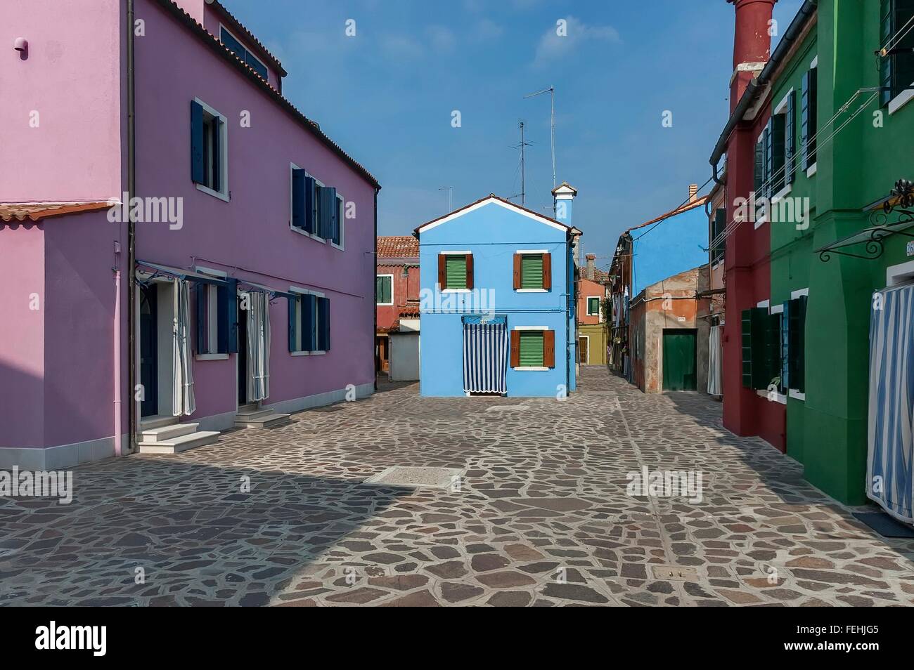 Colorful narrow street in hi-res stock photography and images - Alamy