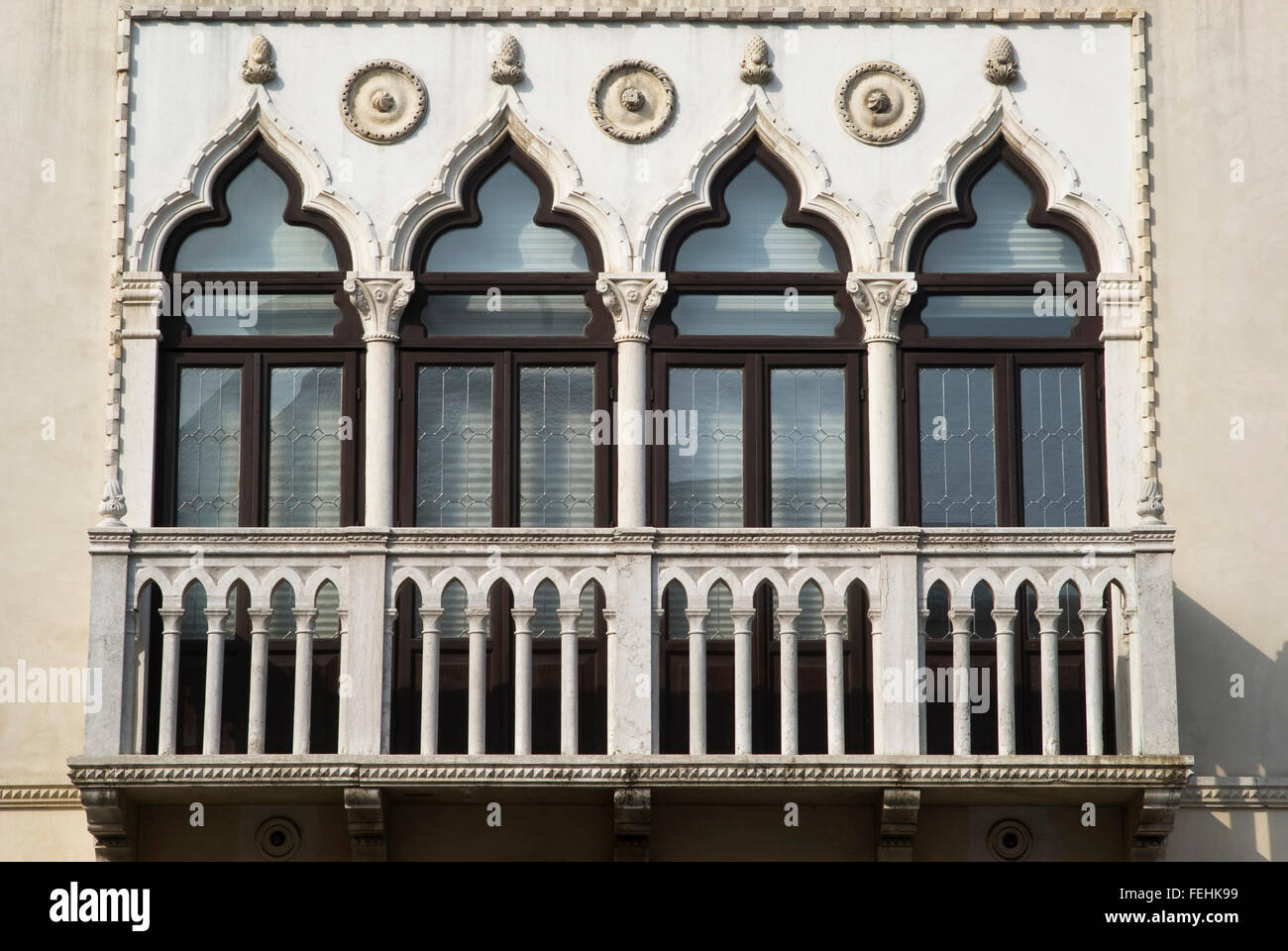 Typical venetian style window hi-res stock photography and images - Alamy