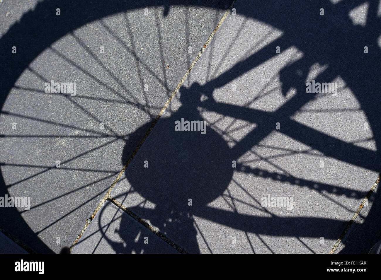 Abstract Bicycle shadow Stock Photo - Alamy