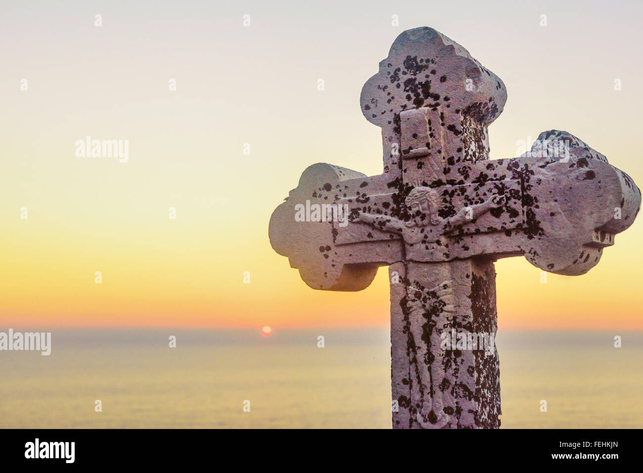 Crucifixion stone cross hi-res stock photography and images - Alamy