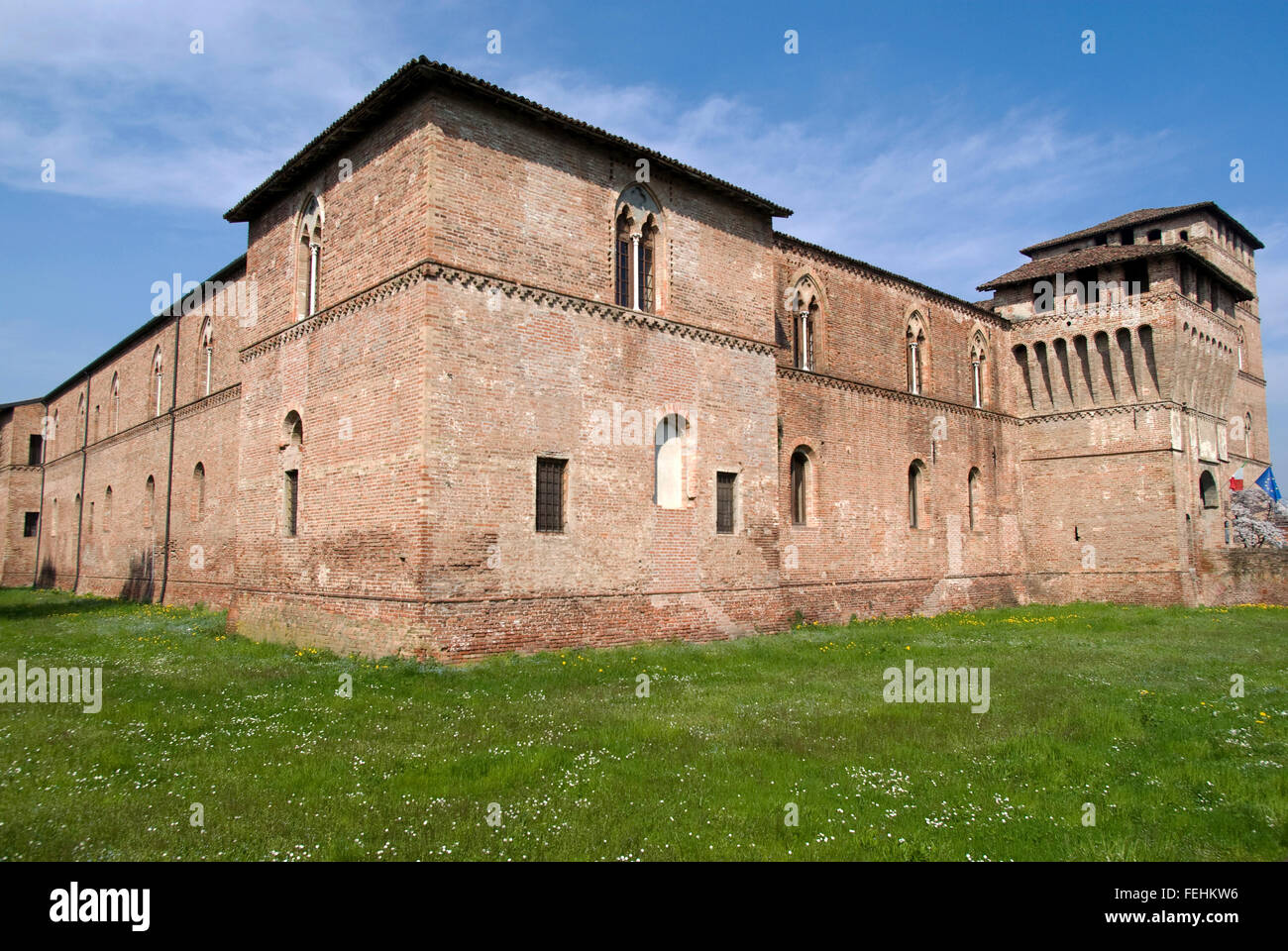 Visconti Castle, Pandino (Italy, Lombardy Stock Photo - Alamy