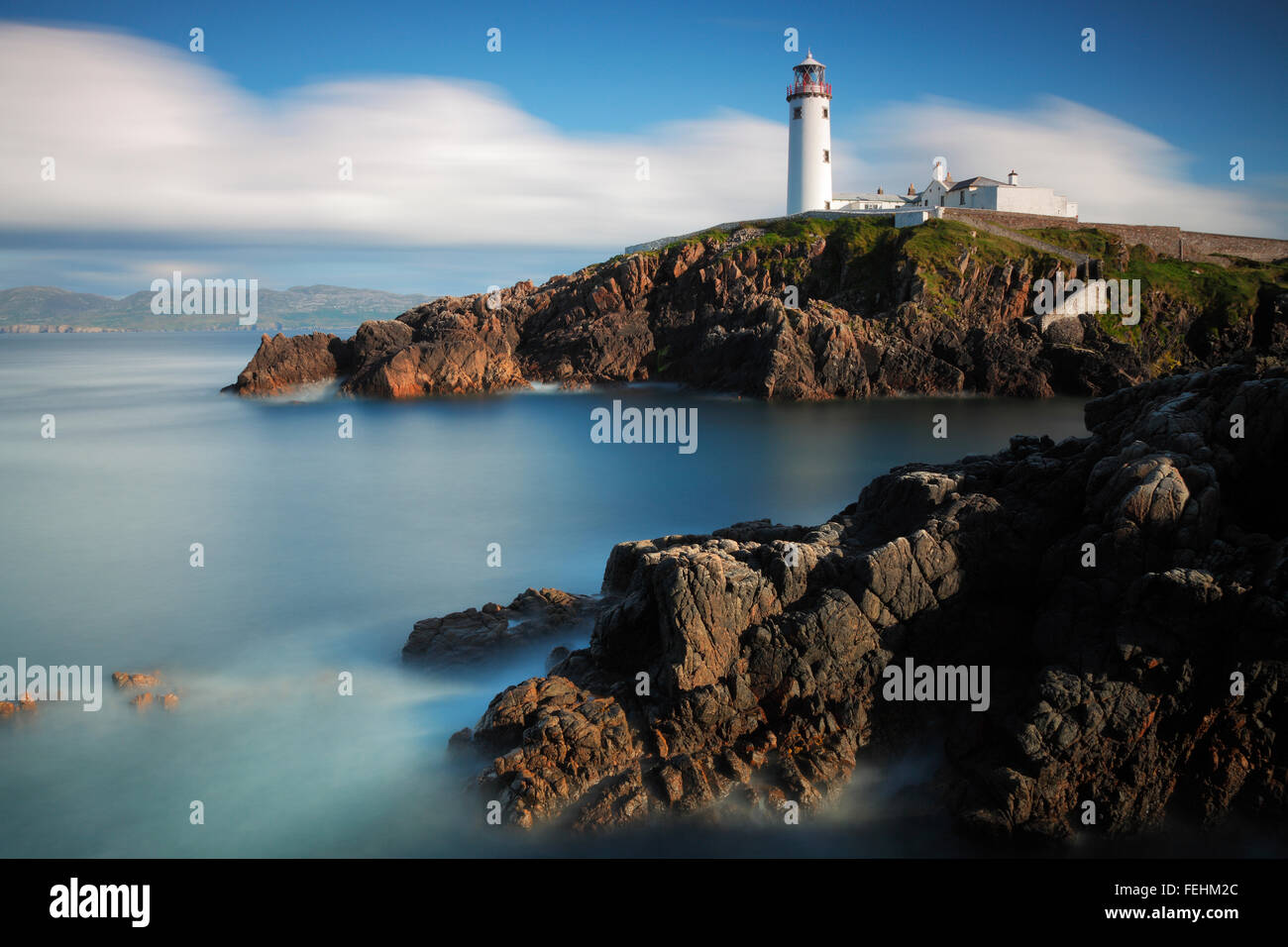 Fanad Lighthouse at the Fanad Head, Donegal Stock Photo - Alamy