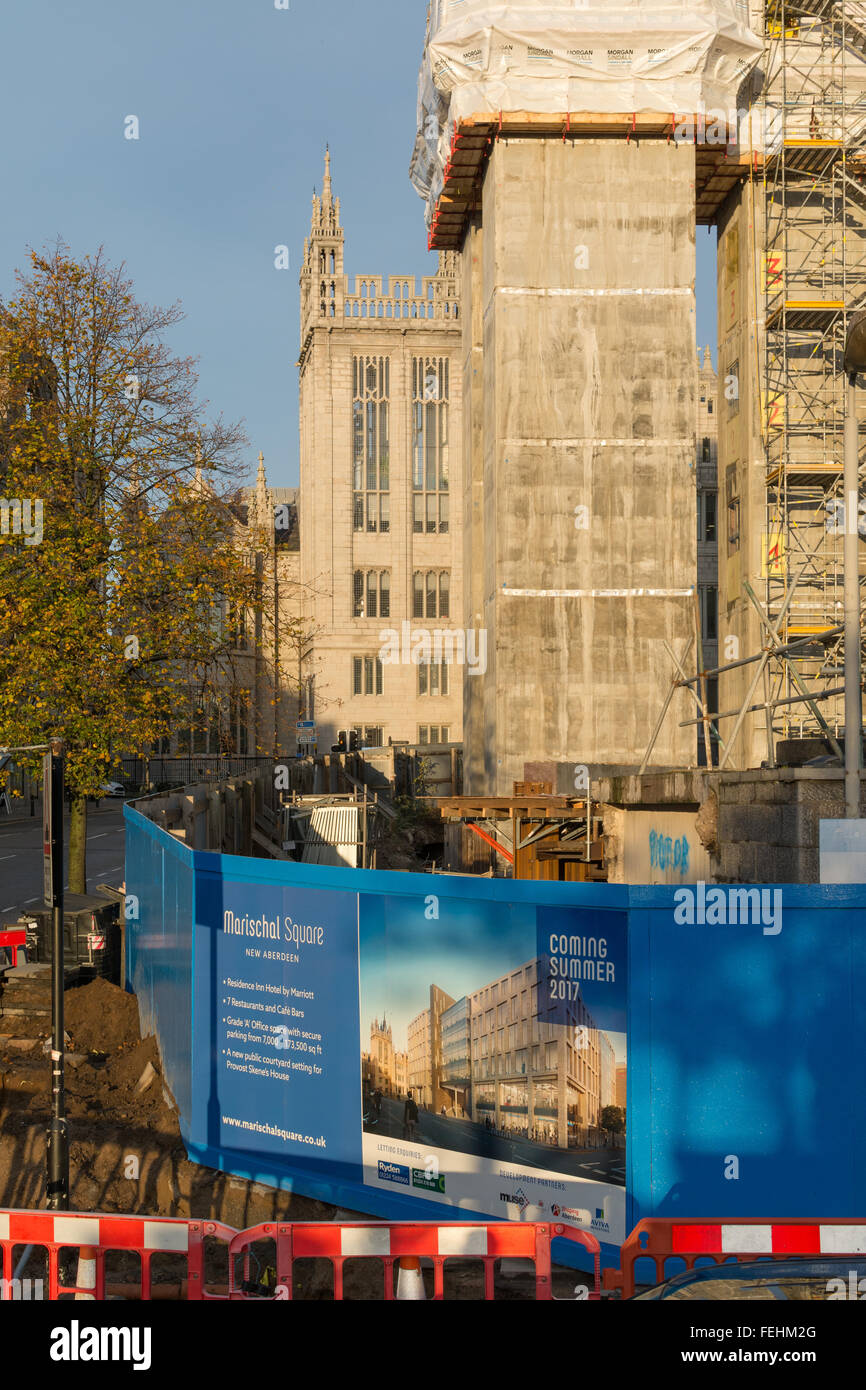 Marischal Square development, New Aberdeen, Scotland, UK Stock Photo ...