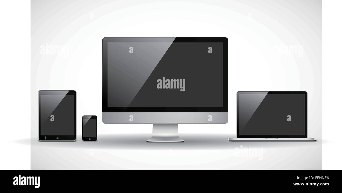 Laptop vector vectors hi-res stock photography and images - Alamy