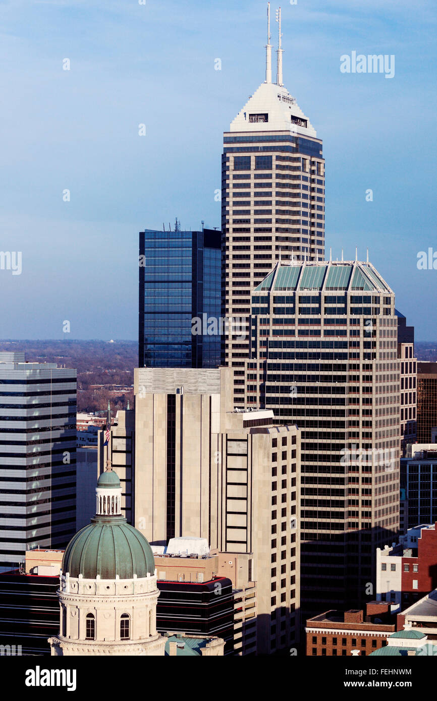 Indianapolis aerial hi-res stock photography and images - Alamy