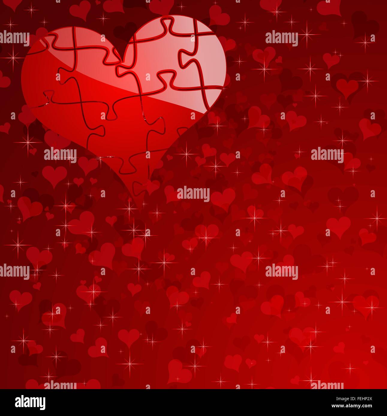 background on Valentine's Day with one heart Stock Vector Image & Art ...