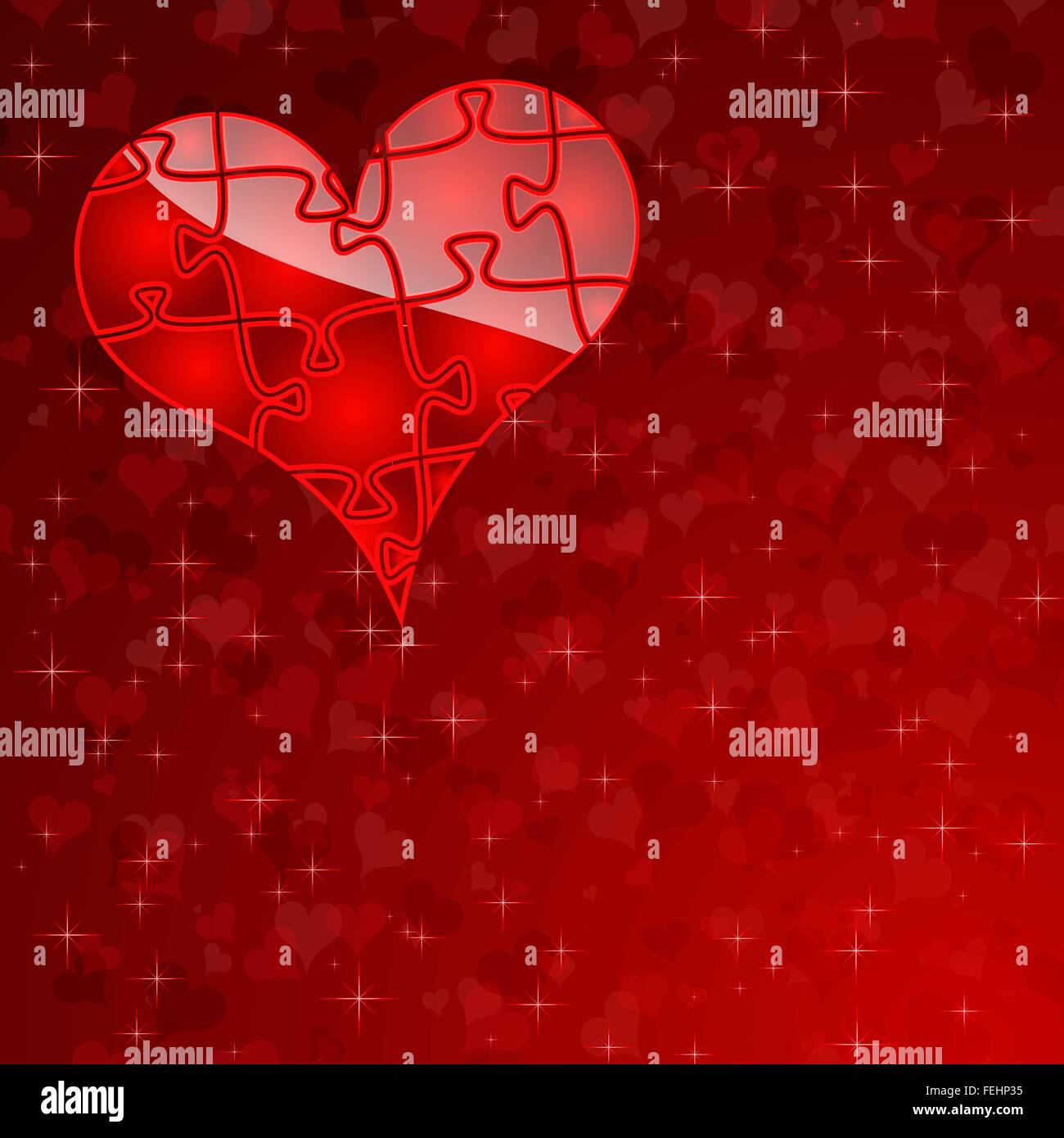 background on Valentine's Day with one heart Stock Vector Image & Art ...