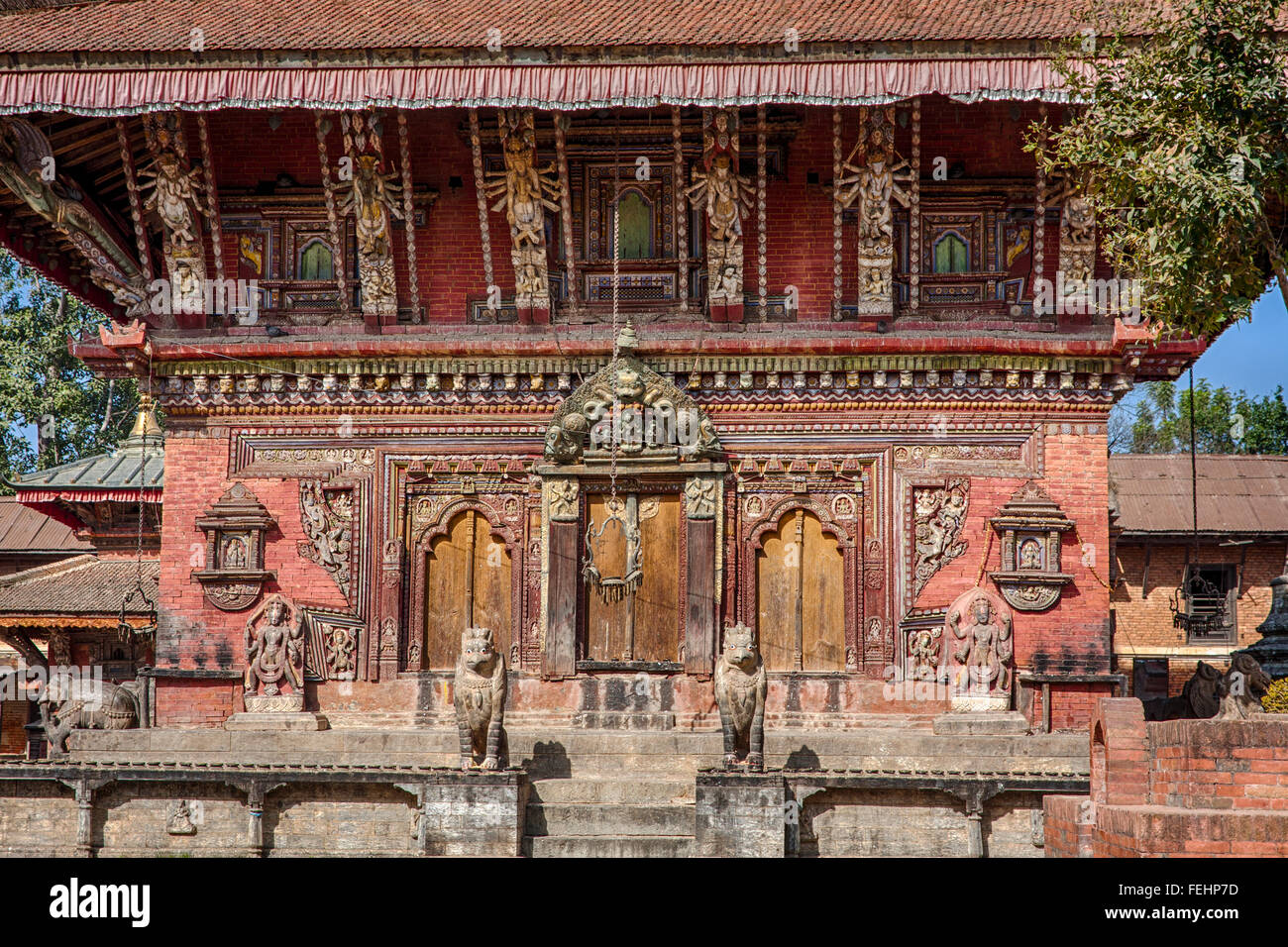 Nepal, Changu Narayan Temple, before April 2015 earthquake. Temple was ...