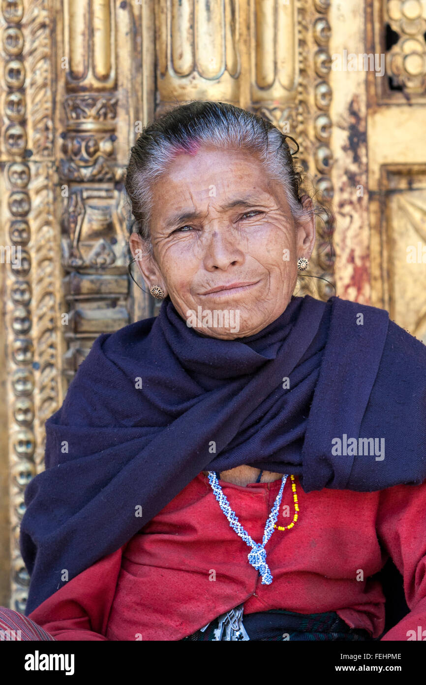 Elderly newari woman hi-res stock photography and images - Alamy