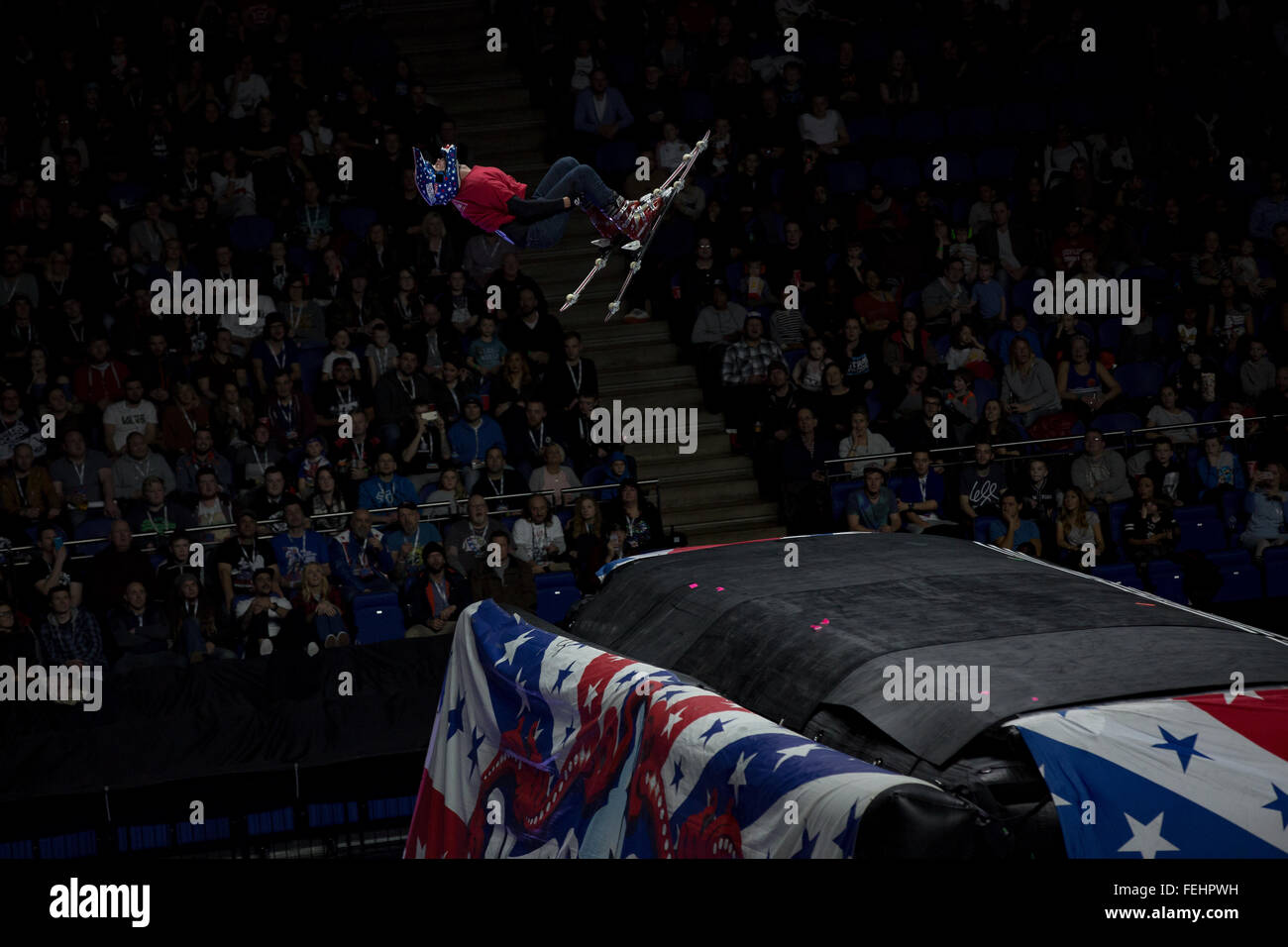 London, UK. 7th February, 2016. Nitro Circus Live at The O2 Arena on ...