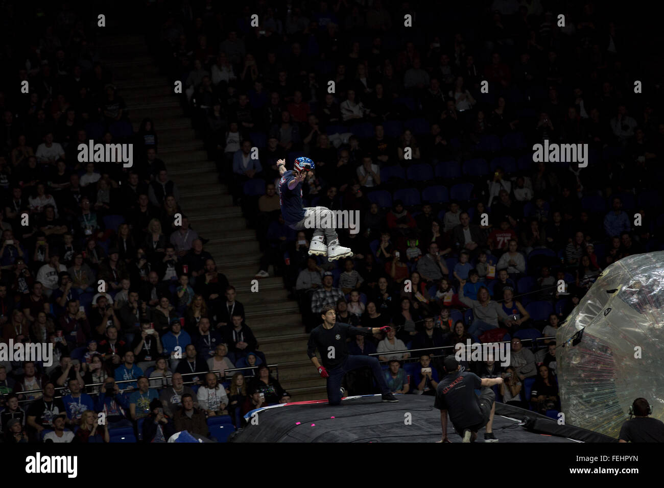 London, UK. 7th February, 2016. Nitro Circus Live at The O2 Arena on ...